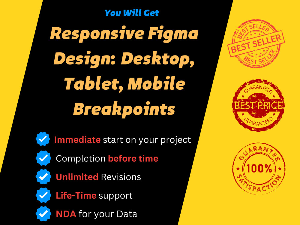 Responsive Figma Design: Desktop, Tablet, Mobile Breakpoints | Upwork