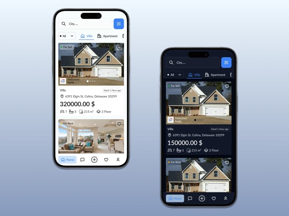 Modern Mobile App UI Design (3–5 Screens) | Clean & User-Friendly | Upwork
