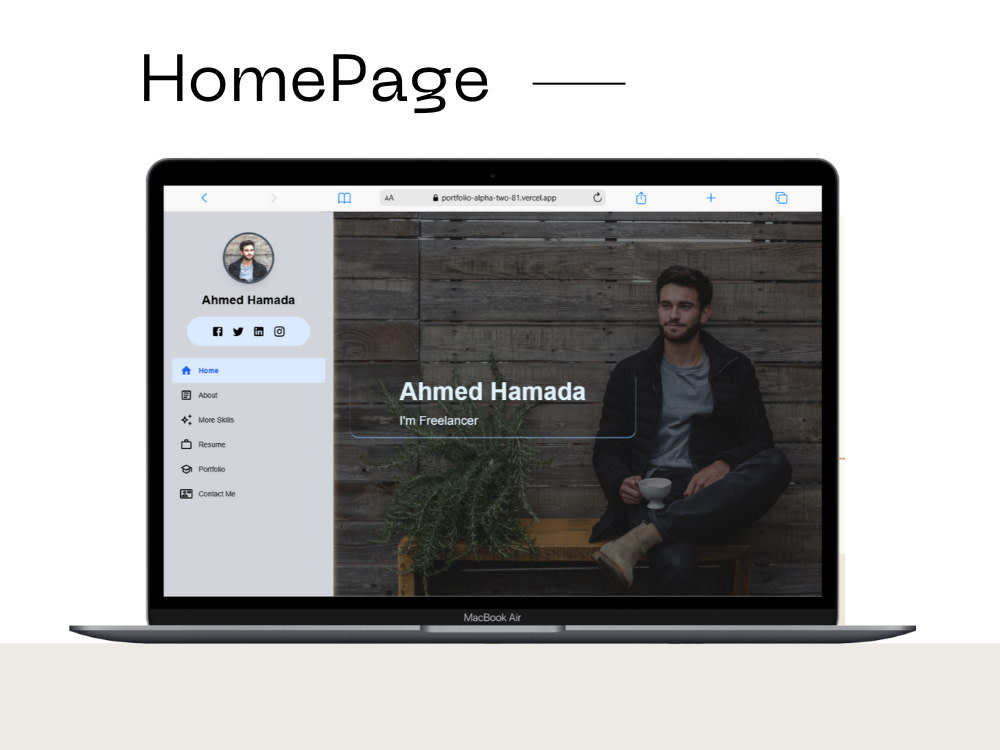 Build a Modern React Portfolio Website | Tailwind CSS | Responsive ...