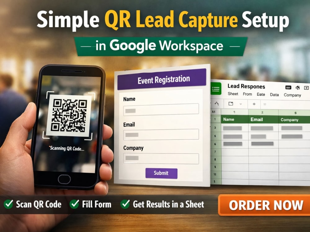 QR Code Lead Capture Setup in Google Workspace | Upwork