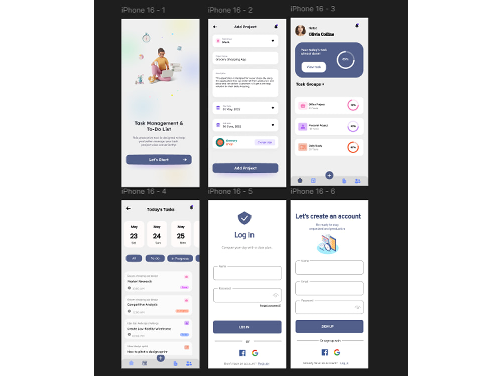 High-fidelity mobile app UI in Figma | Upwork