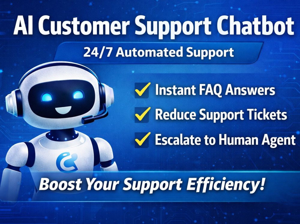 AI Customer Support Chatbot Using GPT (24/7 Automated Support) | Upwork