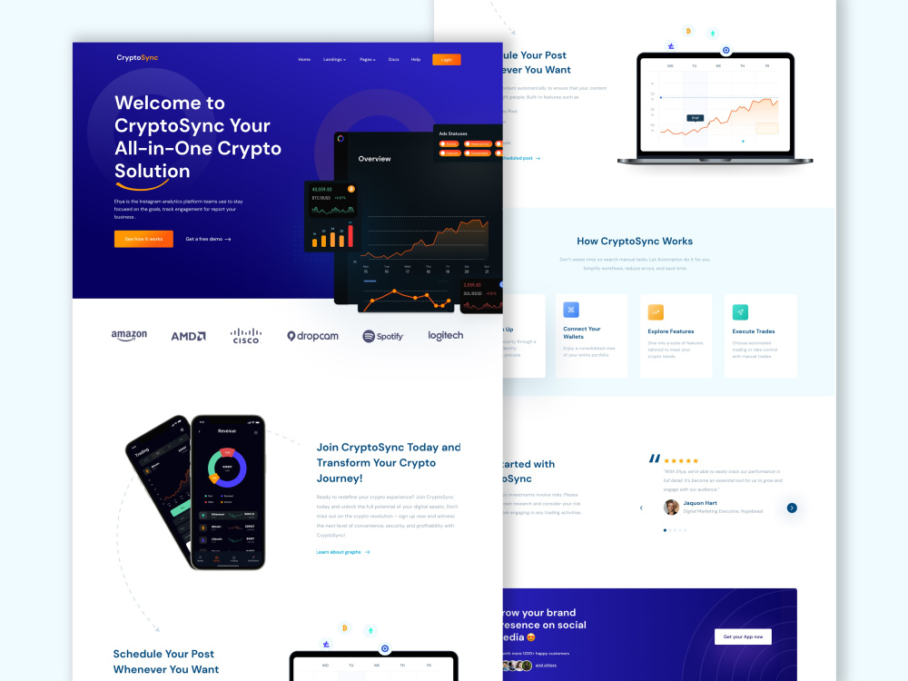 UI/UX website design for modern web & mobile app | Upwork