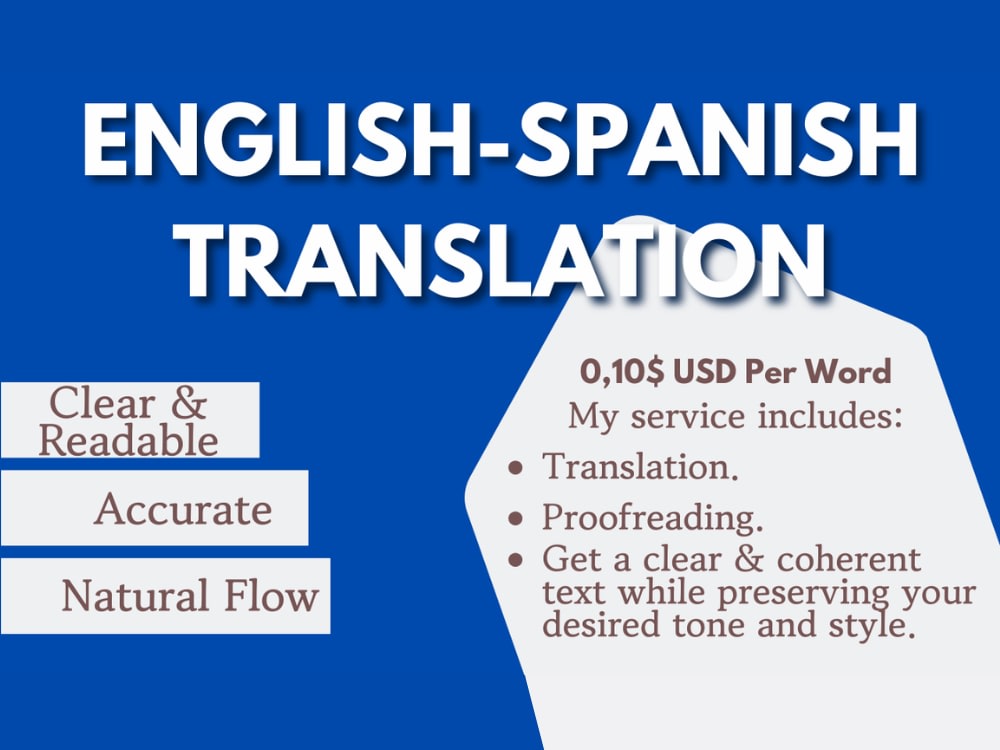 A quick and accurate translation English-Spanish | Upwork