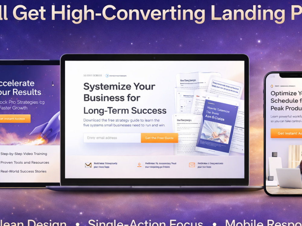 High-Converting website with multiple pages built for Speed and Clarity ...