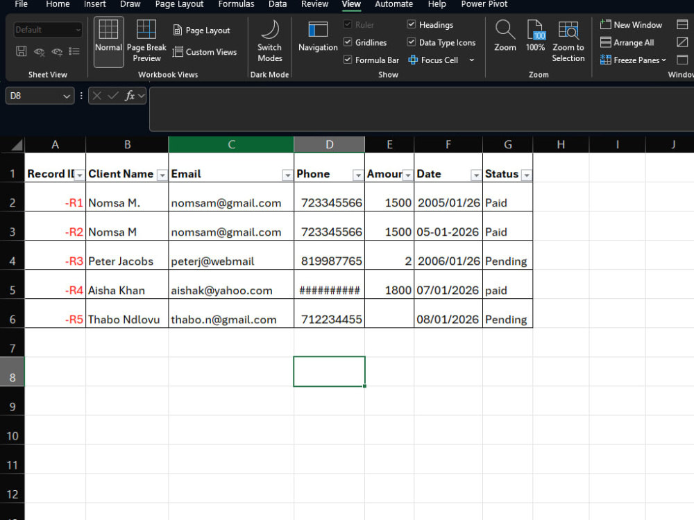 Clean, accurate, and verified spreadsheets ready for reporting | Upwork