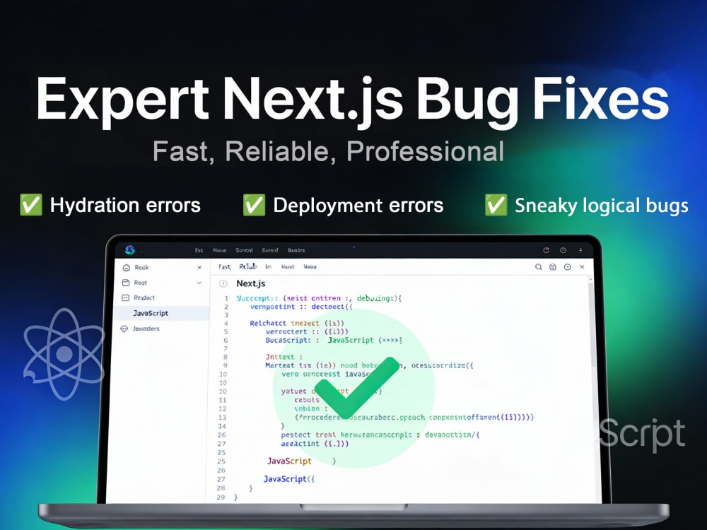 Fast troubleshooting for Next.js, React Bugs and Errors | Upwork