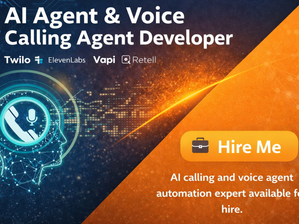AI calling Agent Agent Developer | Twilio, ElevenLabs, Vapi, retell etc ...