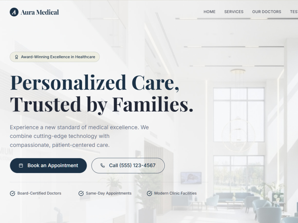 A custom built (not a template) ready to launch professional website ...