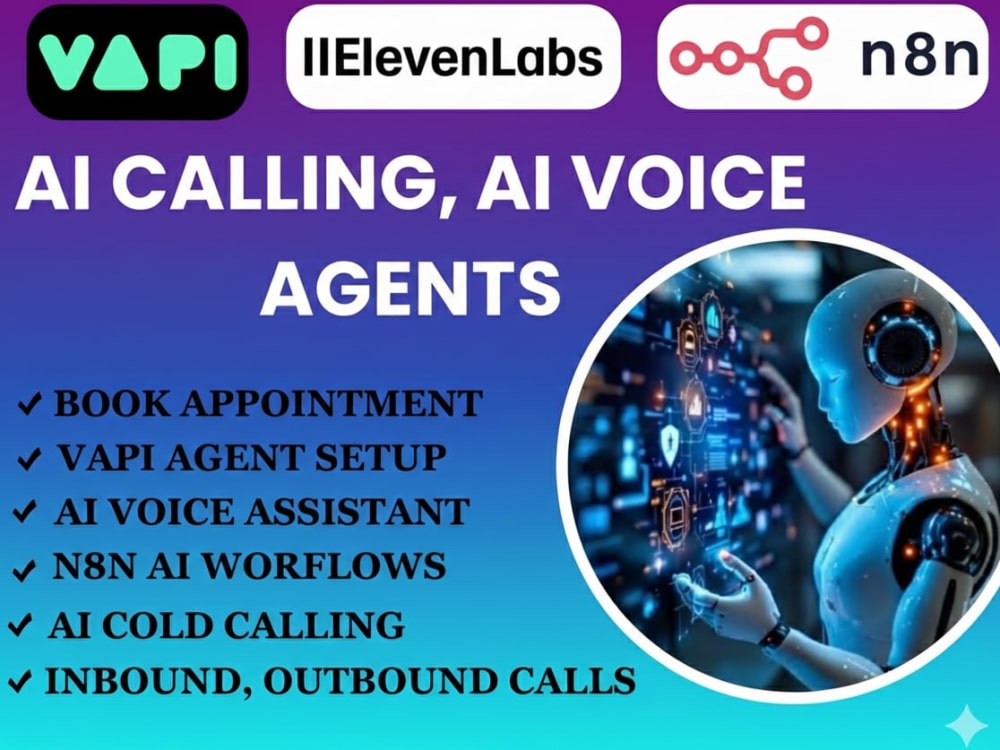 Ai agent, ai voice agent, ai cold calling agent n8n ai agent using VAPI ...