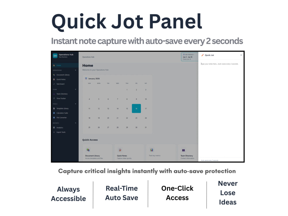 Custom Operations Dashboard for Small Businesses (Google Workspace ...