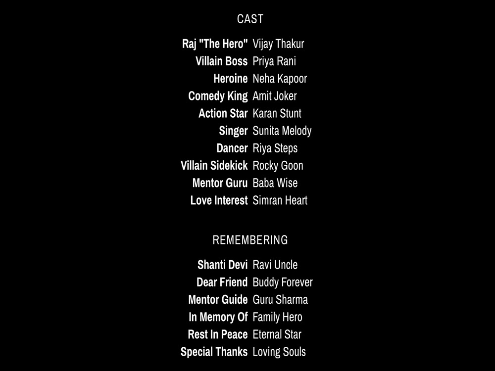 Professional Rolling End Credits for Movies, Series & Films | Upwork