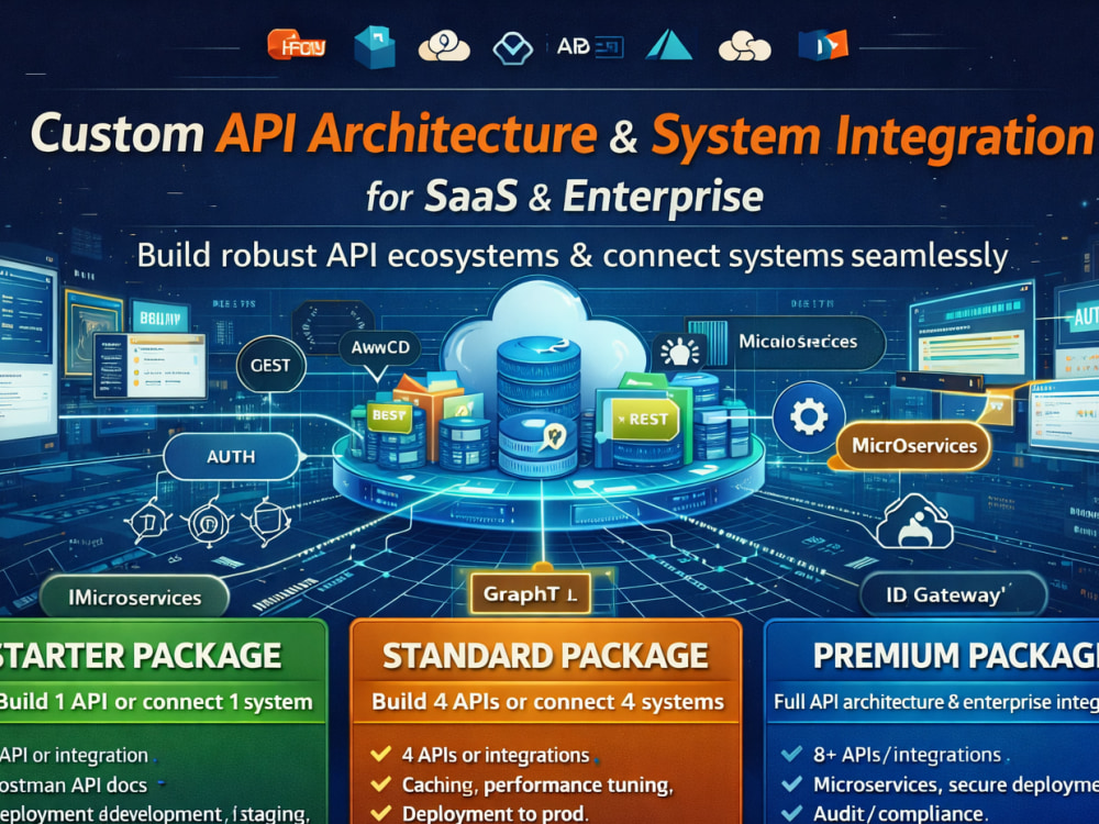API Architecture & System Integration for SaaS & Enterprise | Upwork