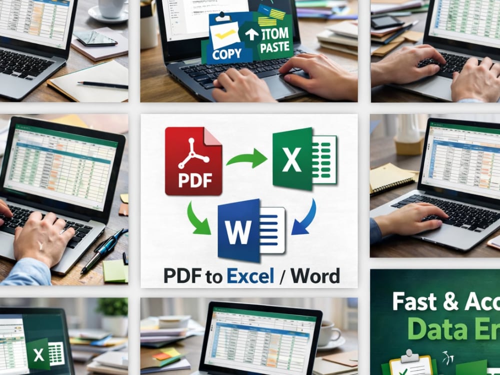 I will do fast and accurate data entry | Upwork
