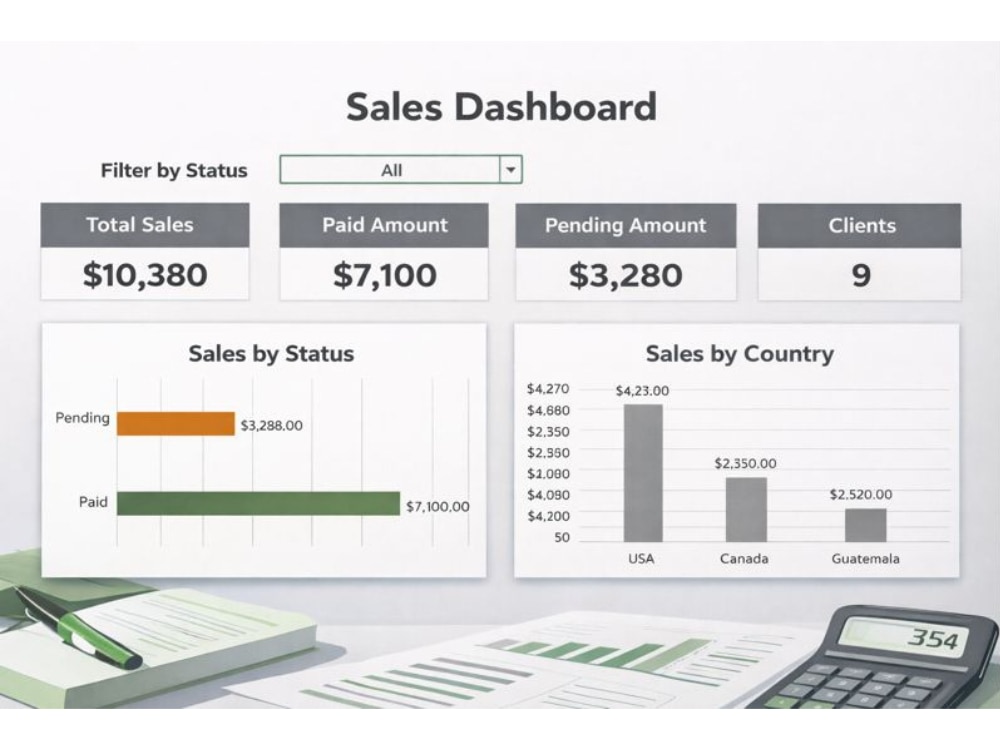 Excel Sales Dashboard – Data Cleaning & Analysis | Upwork