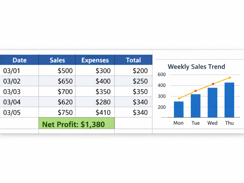 Data Entry & Financial Spreadsheet Organization | Upwork