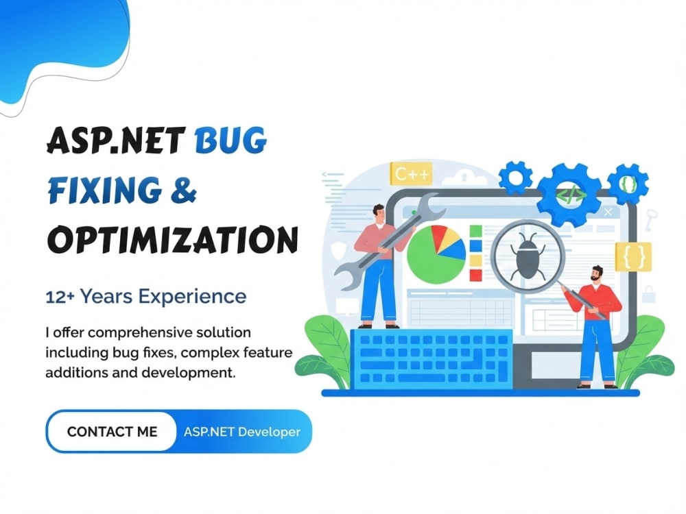 A ASP.NET Core Bug Fixing, Optimization & Feature Enhancements | Upwork