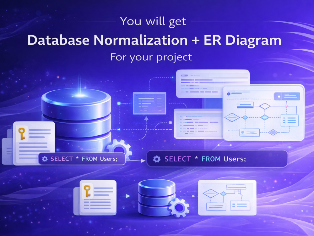 MySql Database Design, Normalization, Schemas & Optimizations, ERD & Setup | Upwork