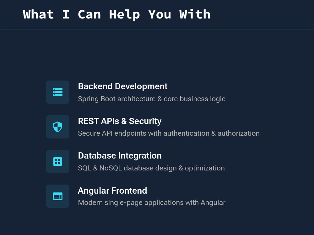 A complete web application solution with java, Spring Boot and angular ...