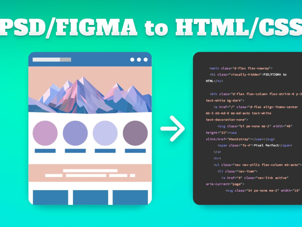 Figma design convertion into HTML CSS JavaScript Website | Upwork