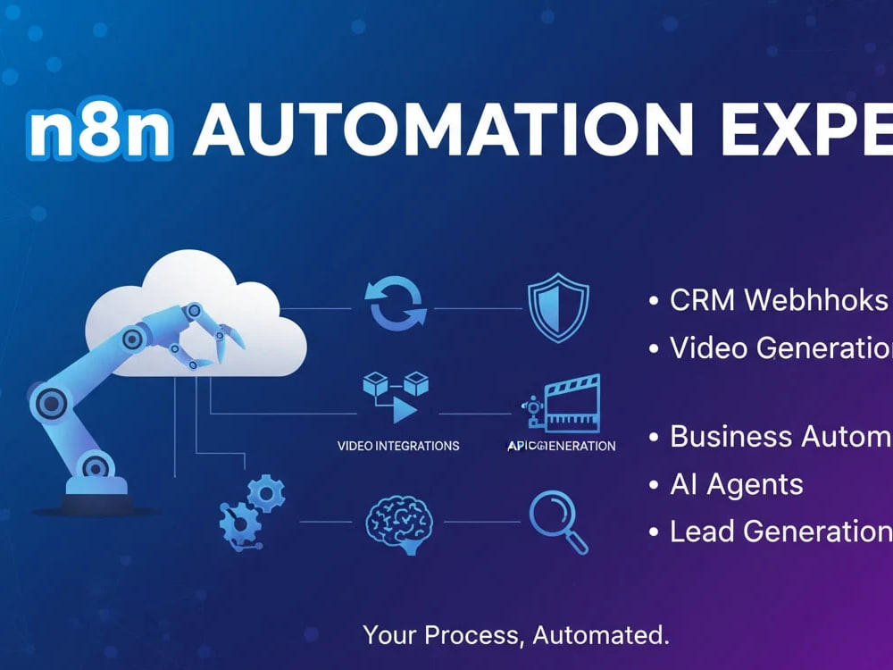 Custom n8n automations and integrations for your business | Upwork