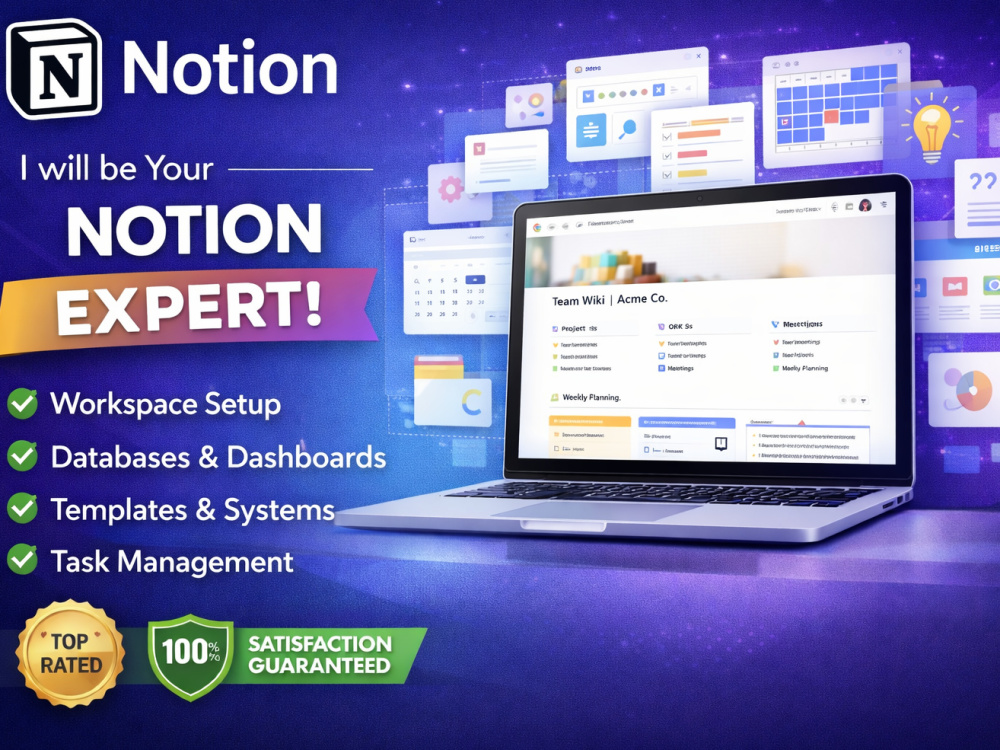 A fully customized notion workspace, notion template, and automation ...