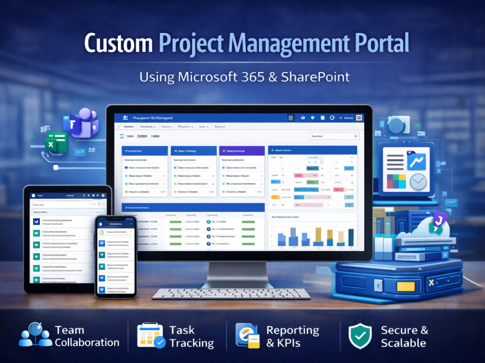 Custom Project Management Portal Using Microsoft 365 & SharePoint | Upwork