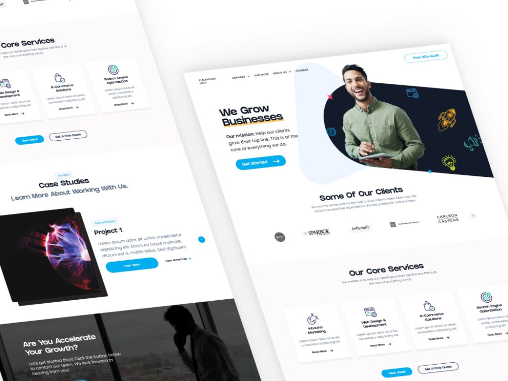 Conversion focused website landing page design | Upwork