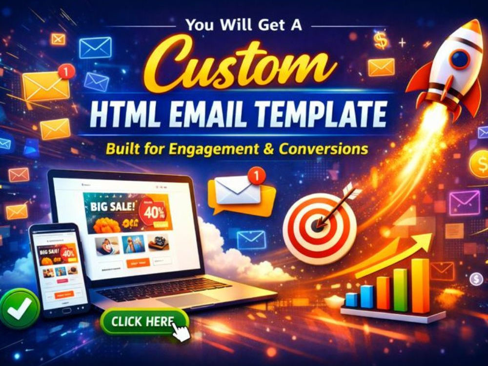 A Custom HTML Email Template Built for Engagement and Conversions | Upwork