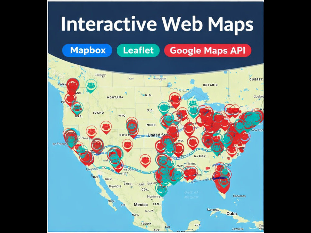 An interactive custom map using Mapbox, Leaflet, and Google Maps API ...