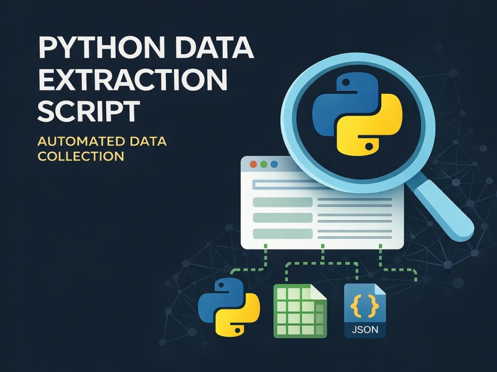 A Python data extraction script to collect website data | Upwork