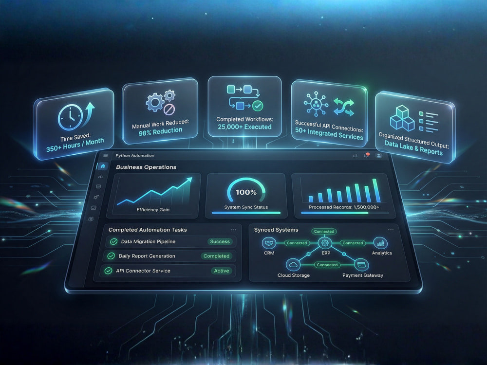 Python automation script or API integration for your workflow | Upwork