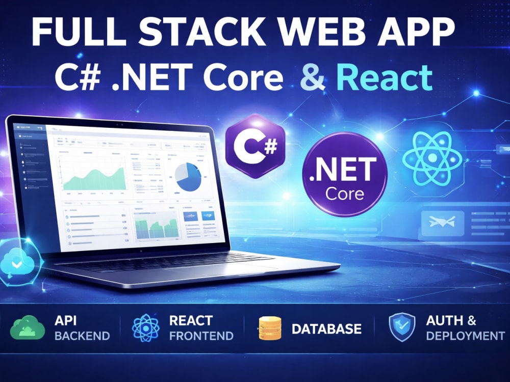 Full stack web app using C# .NET Core API and React | Upwork