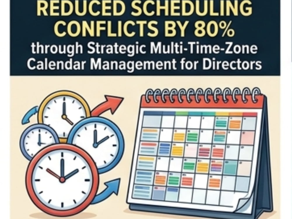 Managed Complex Multi-Time-Zone Calendar for 3 Directors | Upwork