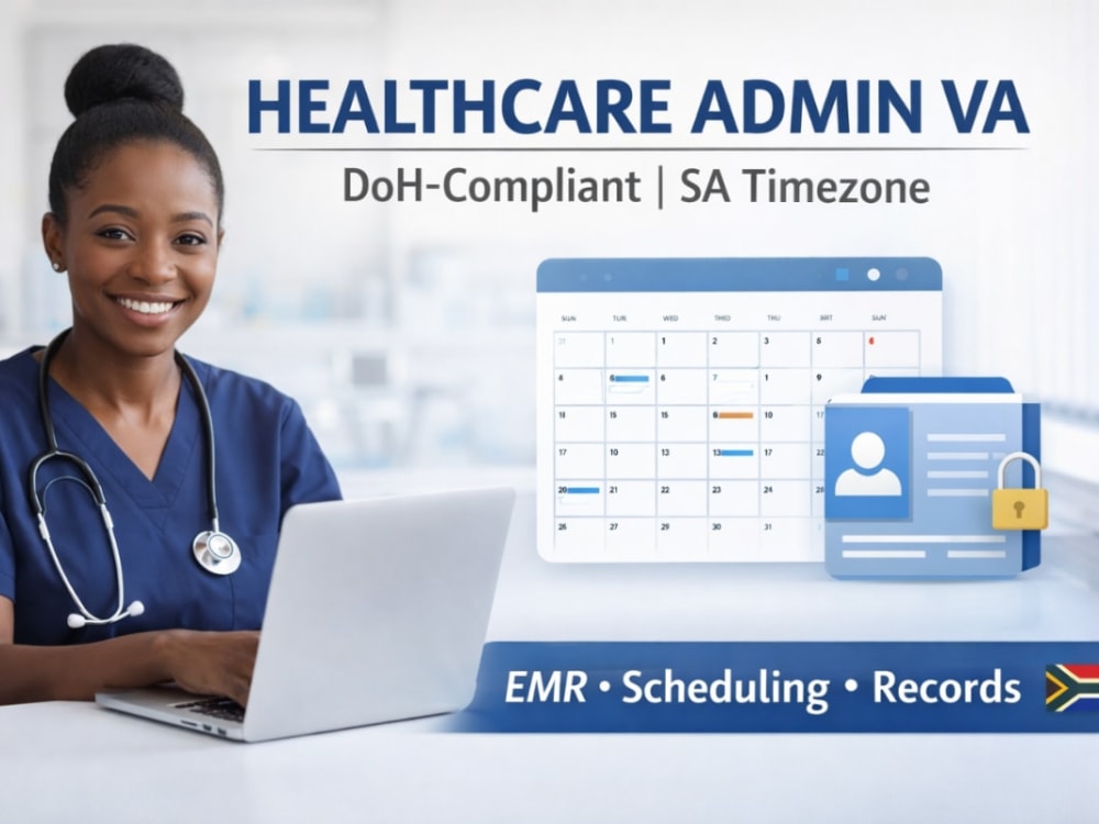 Healthcare Admin VA – EMR, Scheduling, DoH-Compliant Records | SA-Based ...