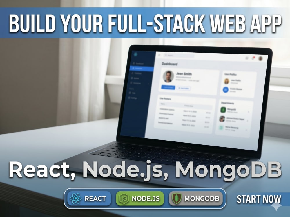 Full-stack web app using React, Node.js, and MongoDB | Upwork