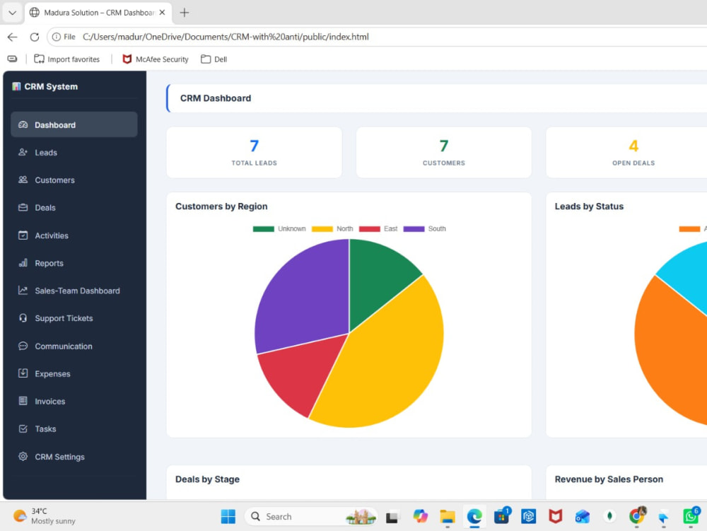 Custom CRM Software for Lead and Sales Management | Upwork