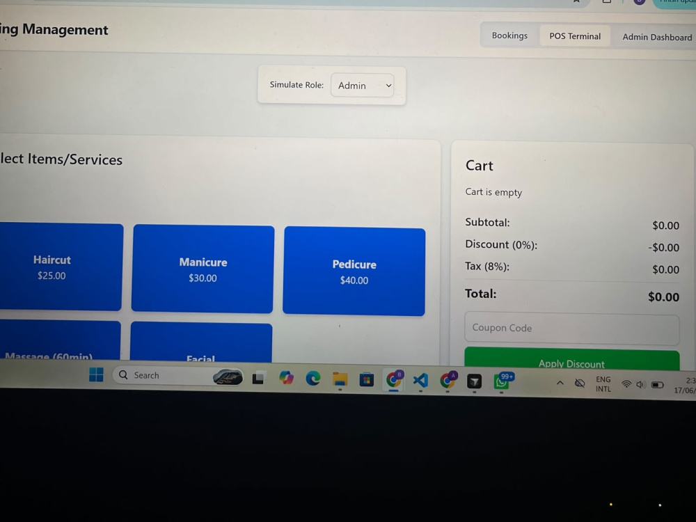 Custom Point of Sale (POS) and Booking Management System in React | Upwork