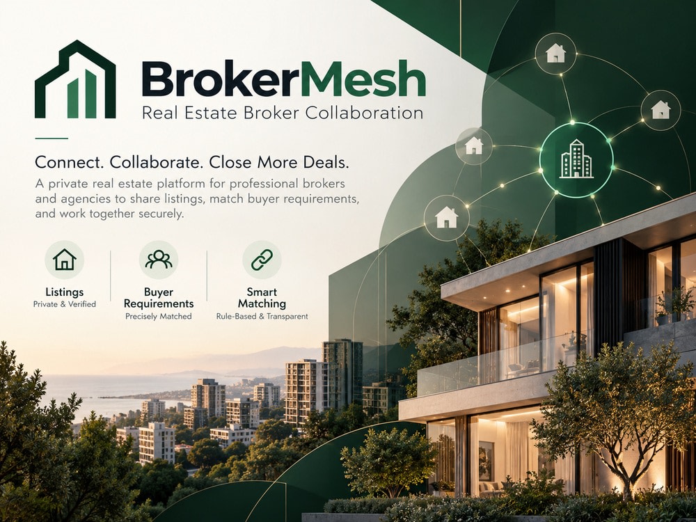 A custom BrokerMesh real estate broker collaboration web app | Upwork