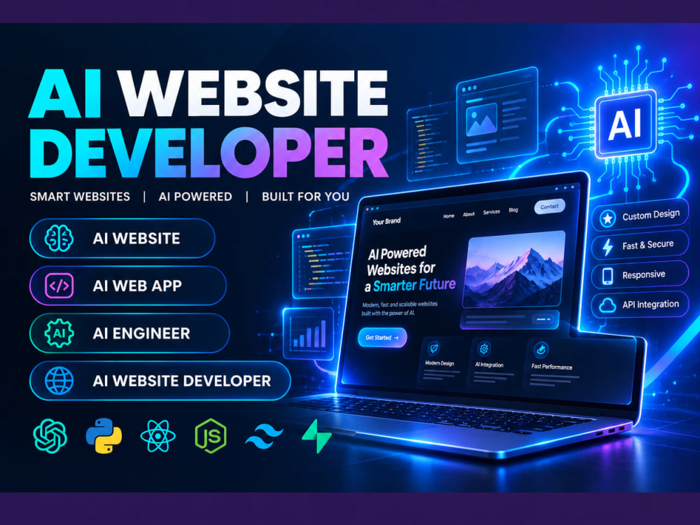 Ai website development, ai engineer, ai web app development | Upwork