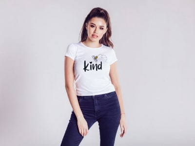 Top female model t-shirt mockups | Upwork