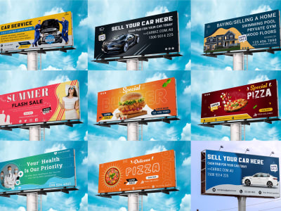 Design outdoor billboards, vinyl banners, and street signs | Upwork