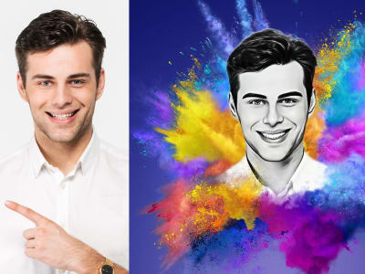 An amazing cartoon portrait from your photo | Upwork