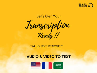 An accurate and fast transcription in less than 24 hours | Upwork