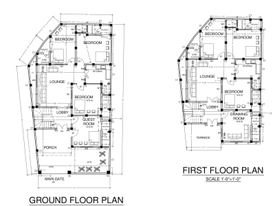 A 2D floor plan and detail working drawing | Upwork