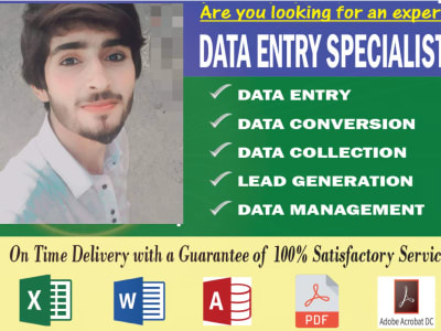 Data Entry,Any Type of Conversation,PDF to Excel/Google Sheet Conversation | Upwork
