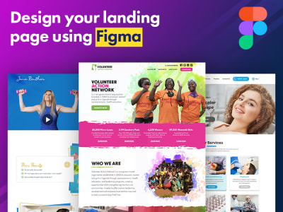 A create website UI design or landing page using Figma | Upwork