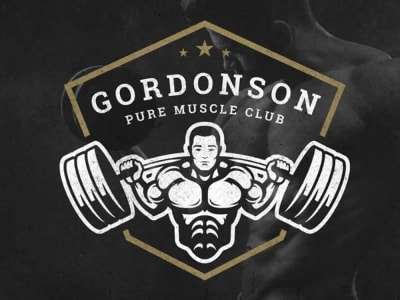 modern eye-catching fitness, gym, sports, and monogram logo in 2d and ...