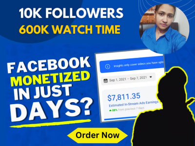 10,000 active followers and 600K minute View in Facebook page Monetization | Upwork