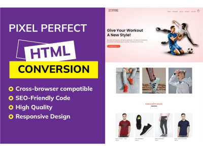 A responsive HTML website | Upwork